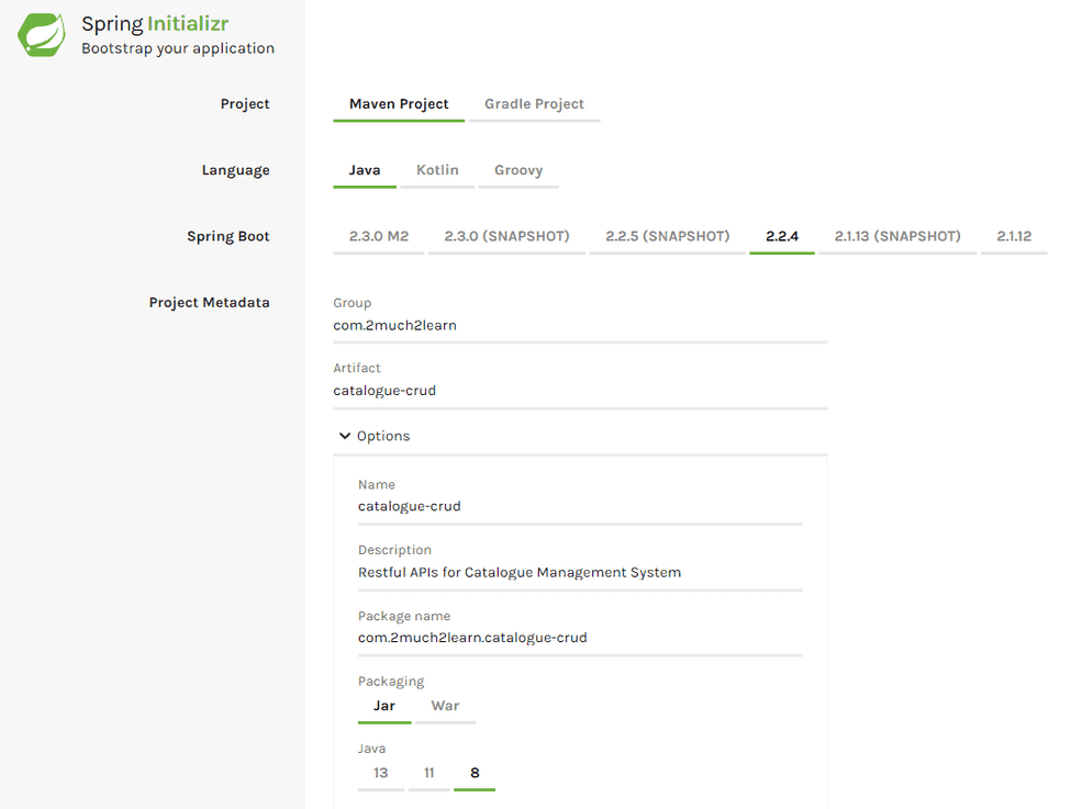 A Step by Step guide to create CRUD RESTful APIs using Spring Boot + Spring Data JPA with H2 in ...